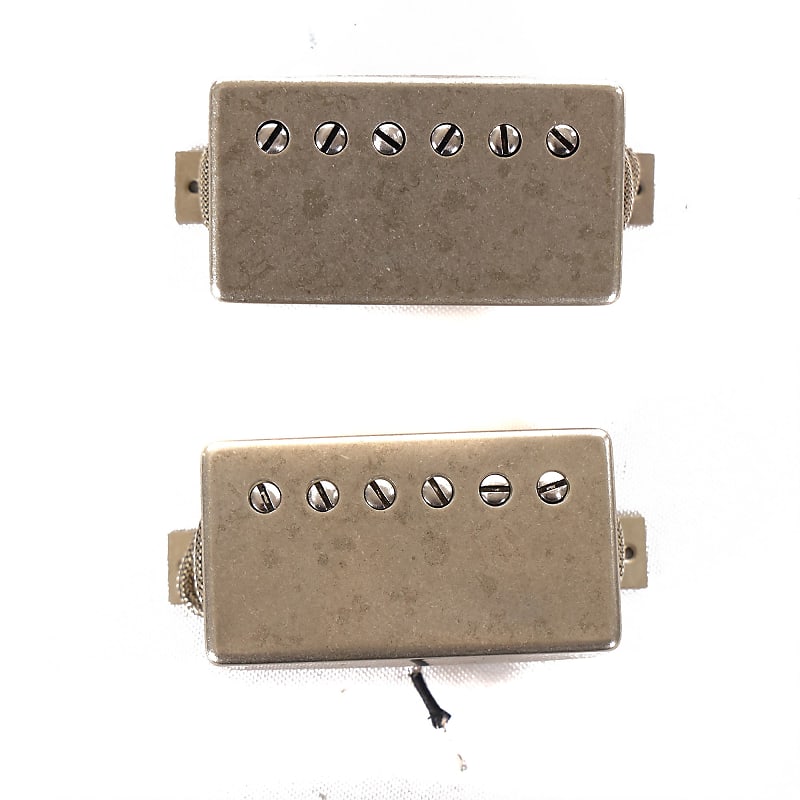 OX4 Red Eye Humbucker Pickup Set Aged Nickel Covers | Reverb