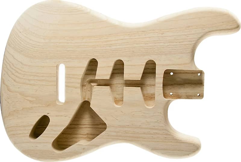 WD Unfinished Replacement Body For Fender Stratocaster - Ash | Reverb