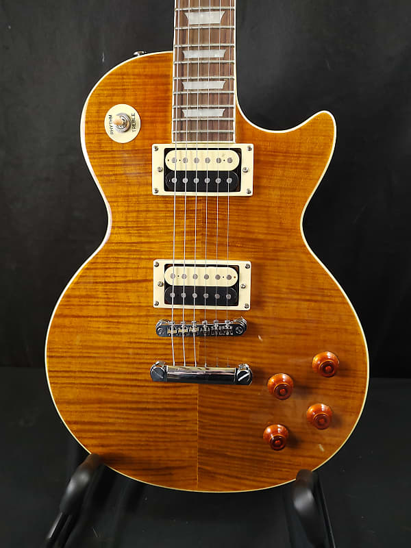 Shengze Vintage Standard LP Copy (Lawsuit) 2016 - Amber Flame | Reverb