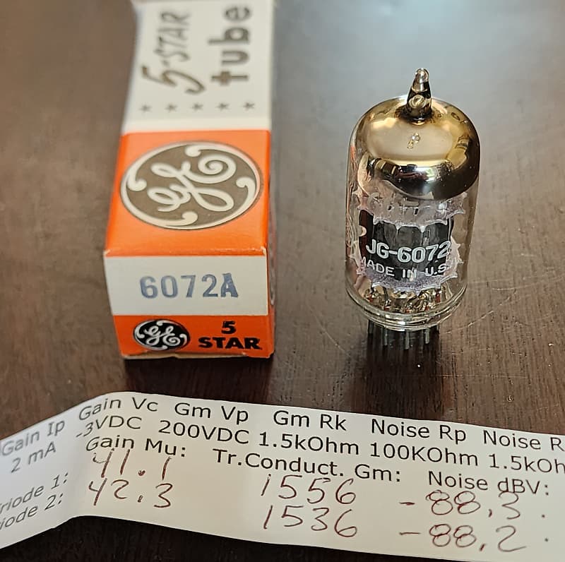 G.E 1960 NOS JG 6072 Tube in 5 Star Box for AKG C12 C28 251 | Reverb