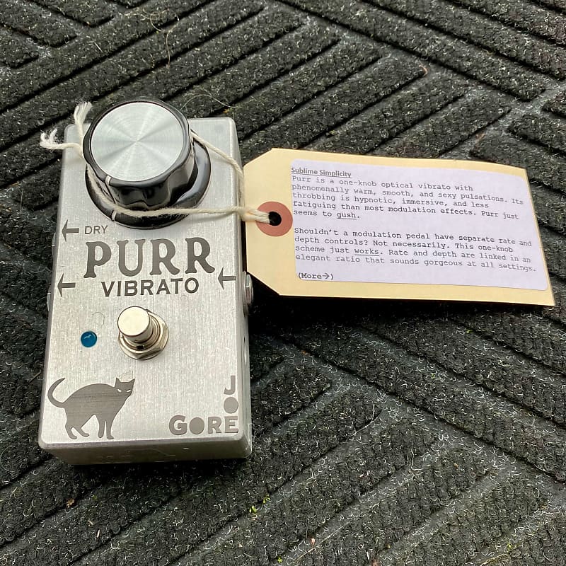 Joe Gore Purr Vibrato 2019 Brushed Aluminium | Reverb