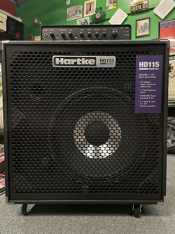 Hartke Bass Rig LX5500 Bass Amp and HD 115 Speaker Cabinet | Reverb