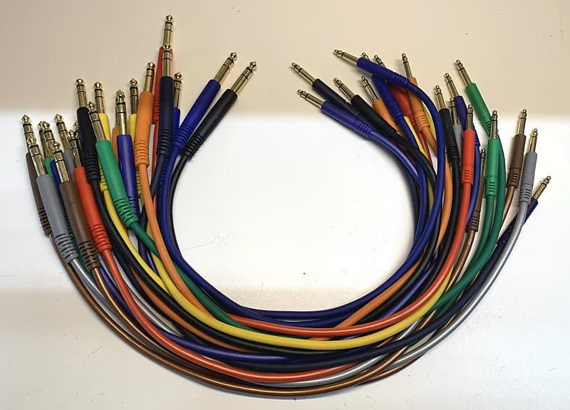 (20) Bantam / TT to 1/4" TRS Patch Cables 16" | Reverb
