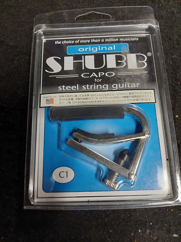 Shubb C1 Capo Steel String 2000s Chrome | Reverb