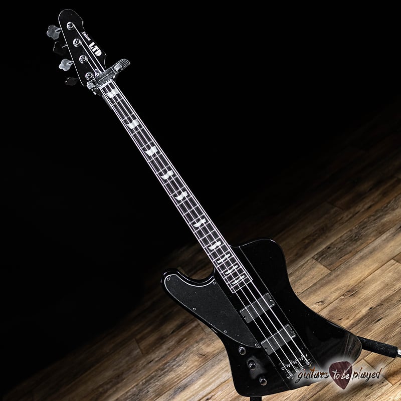ESP LTD Deluxe Phoenix-1004 LH Left-Handed Bass - Black | Reverb
