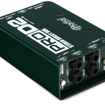 Radial ProD2 2-channel Passive Instrument Direct Box Bundle | Reverb