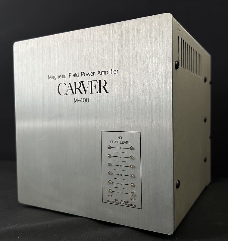 Carver M-400 Cube Magnetic Field Stereo/Mono Power Amplifier | Reverb