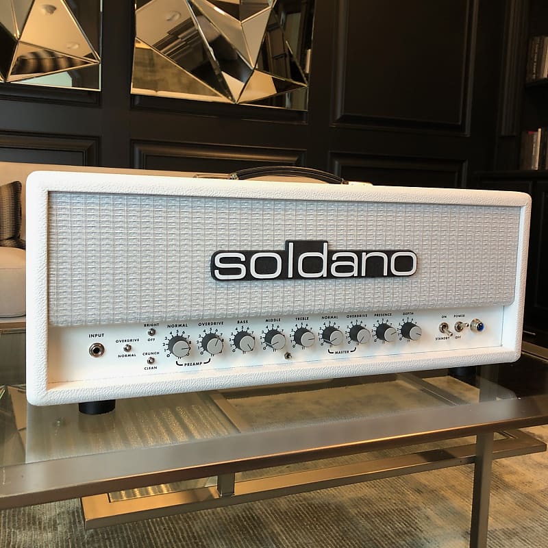 Bogner modded 2020 Soldano SLO 100 in Custom all white shell | Reverb