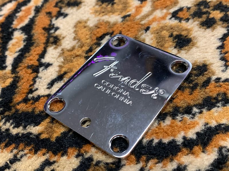 Fender Corona California Neck Plate Chrome | Reverb