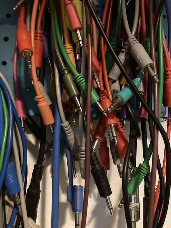 30 patch cables 1/8” male plugs 3.5 modular | Reverb UK