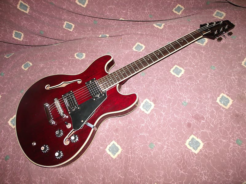 Aria Pro II TA-40 hollow-body electric guitar Red Wine | Reverb