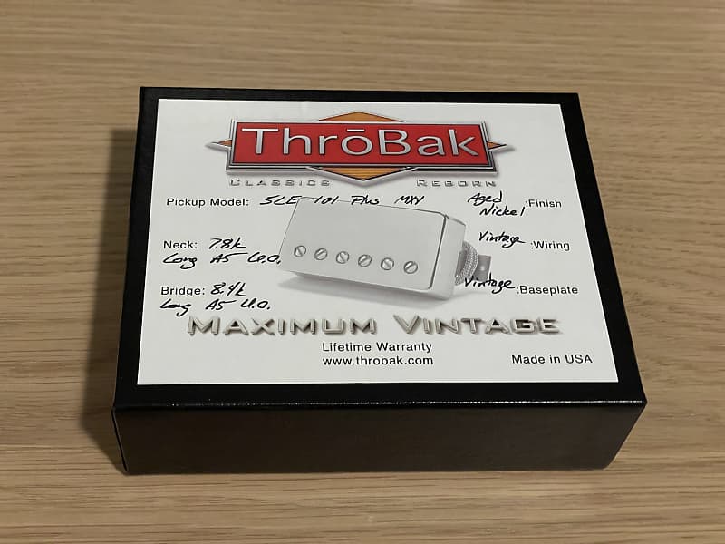 ThroBak SLE-101 Plus MXV PAF Repro Set 2021 Aged Nickel | Reverb