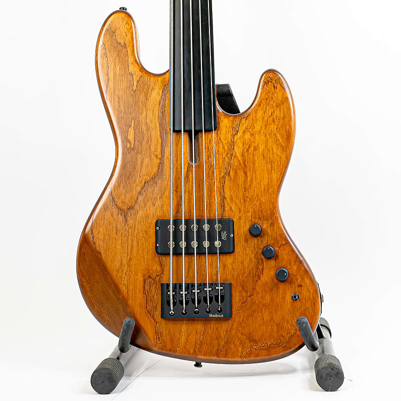 Marleaux/Moses Hybrid Fretless 5-String Bass with Active MEC | Reverb