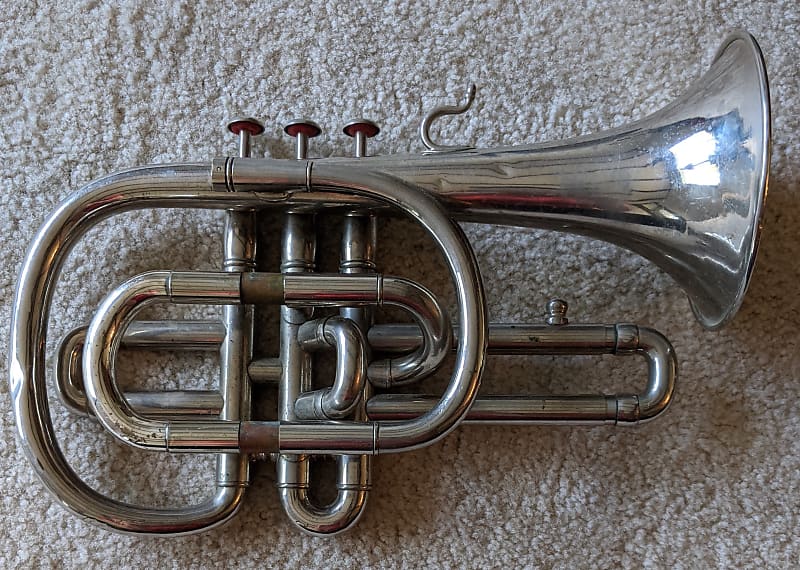 unknown Cornopean (Cornet) Nickel | Reverb