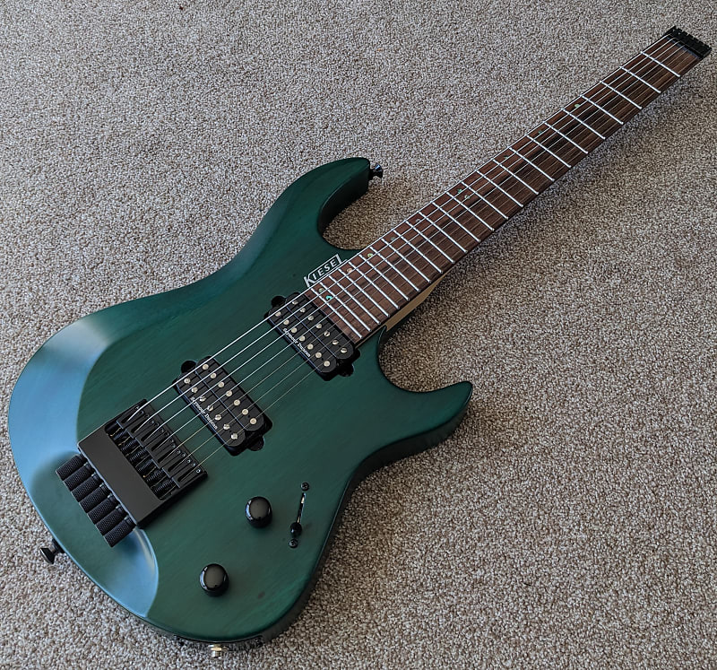 Kiesel Osiris 7 - Teal, rosewood fretboard, mahogany/maple | Reverb