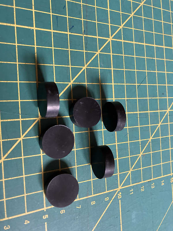 Boutons en galalithe noir pour mécanisme de guitare 6 | Reverb France