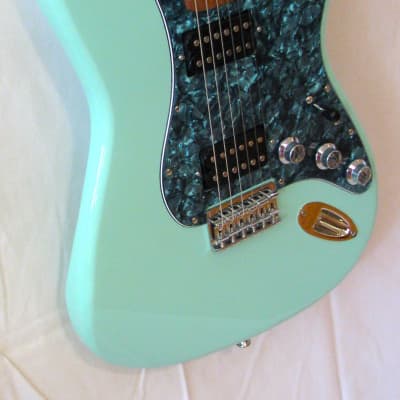CUSTOM DESIGNED & CRAFTED HARDTAIL STRAT STYLE - SURF GREEN - | Reverb