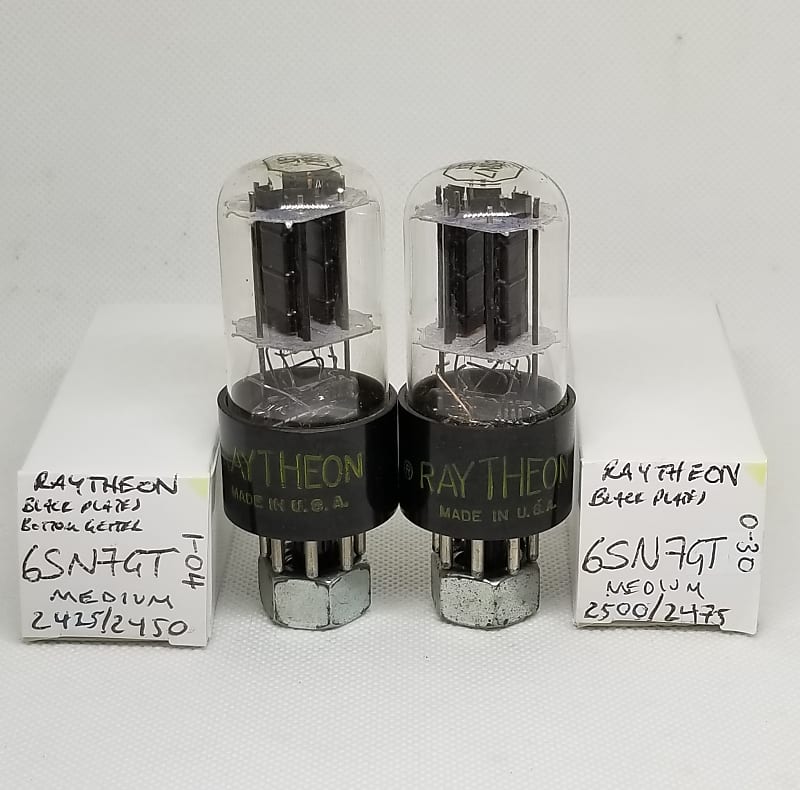 Well Matched Pair (3.0%) Raytheon 6SN7GT NOS 6SN7 | Reverb