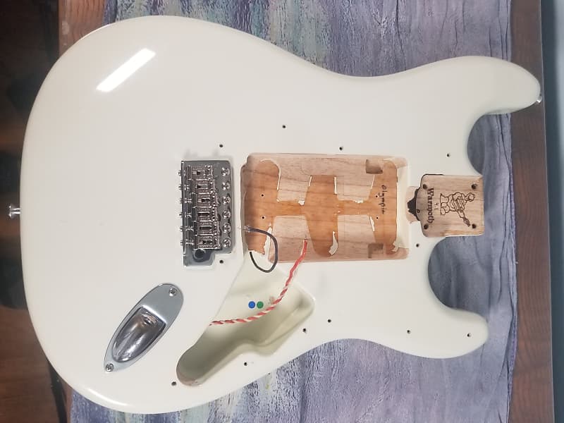 Warmoth Strat Body Package, Olympic White, Lightweight Ash, | Reverb
