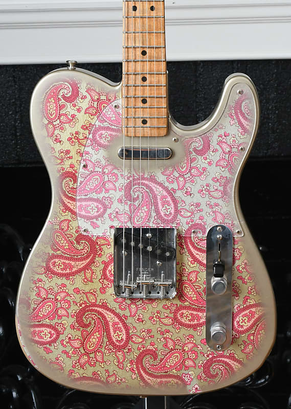 1968 Original Fender Neck Crook Telecaster Aged Gold Paisley | Reverb