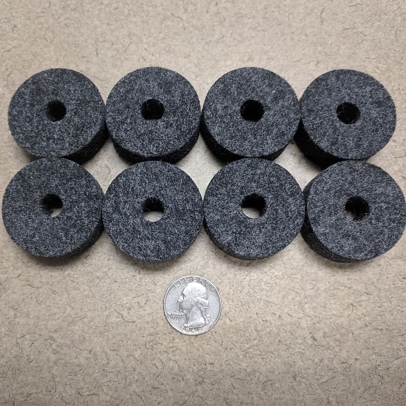 FREE SHIPPING - 8 Piece Thick Grey Cymbal Felt | Reverb