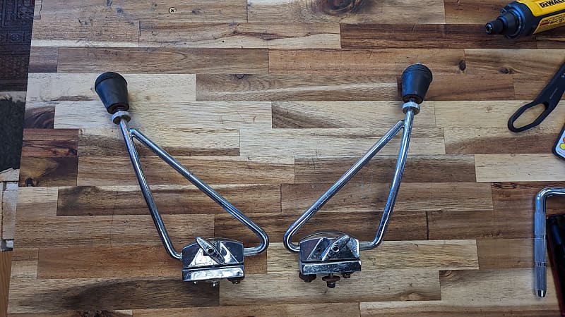 Sonor Phonic Bass drum legs pair - Chrome | Reverb