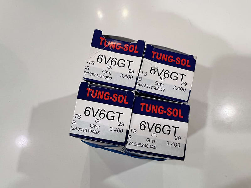 Tung-Sol 6V6GT Matched Quad | Reverb
