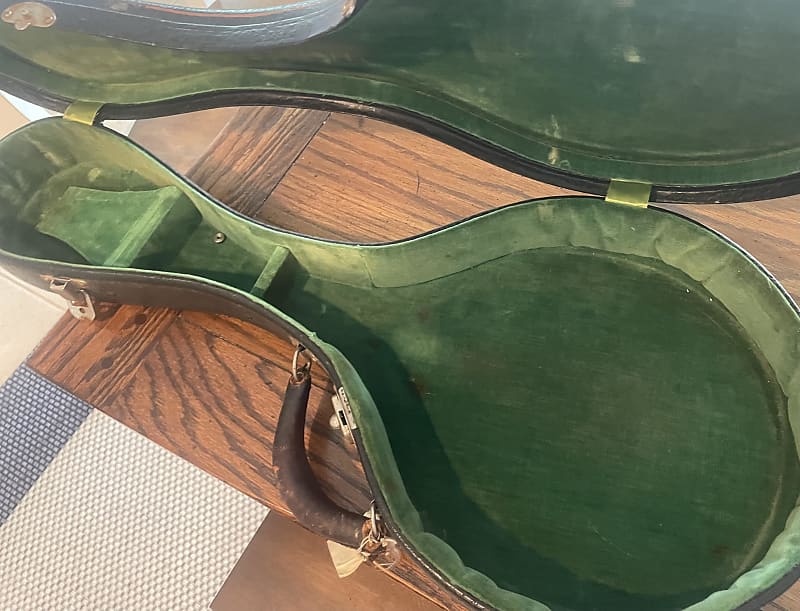 Gibson A model Mandolin case 1936 - leather wrapped | Reverb Canada