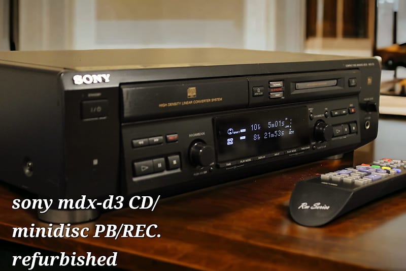 Sony Mxd-d3 CD player minidisc player recorder.Refurbished | Reverb