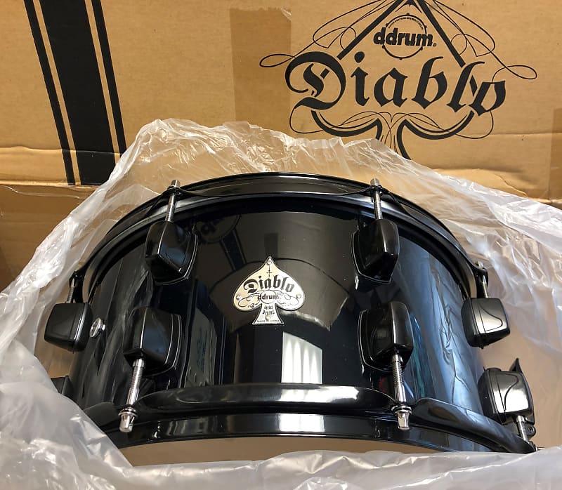 ddrum Snare Drum 6.5"x14" Diablo Punx Black/Black | Reverb