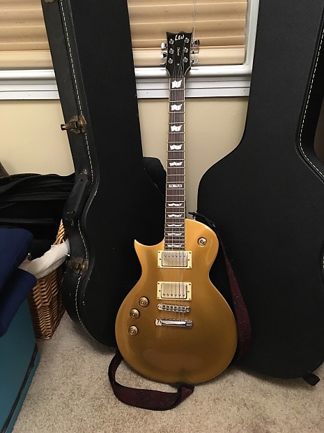 ESP LTD EC-1000 Metallic Gold (Left-Handed) | Reverb