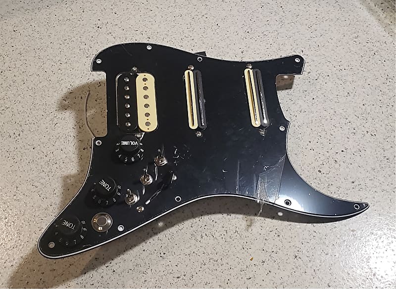 ( Last one ) Fully loaded HSS custom Black Pick guard with | Reverb