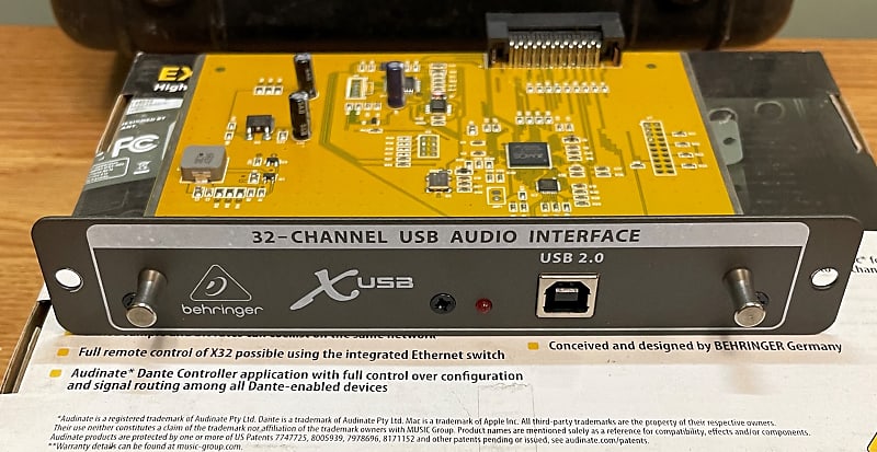 Behringer X-USB expansion card for Behringer X32 USB 2.0 | Reverb