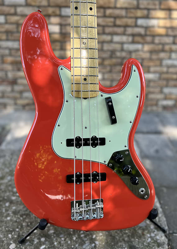 Hollowtone Fiesta Red Jazz Bas | Reverb