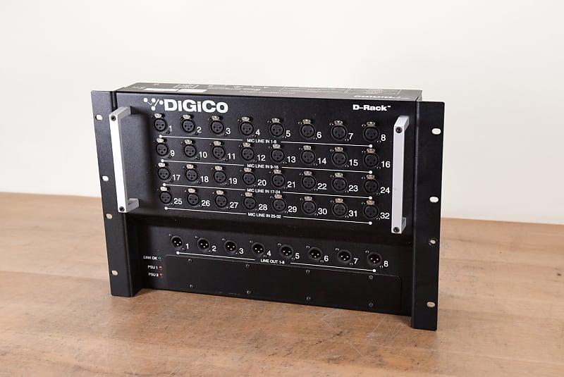 DiGiCo D-Rack 32 x 8 Cat6 Analog I/O Stage Box (church owned) | Reverb