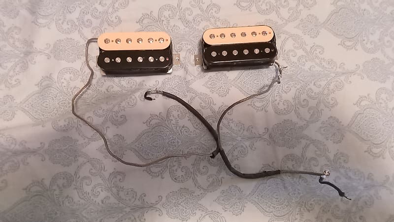 Gibson T-Type Zebra Humbucker Pickup Set 2021. Zebra Type are | Reverb