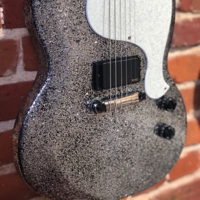 ESP Custom Viper Baritone - Silver Heavy Flake Sparkle | Reverb