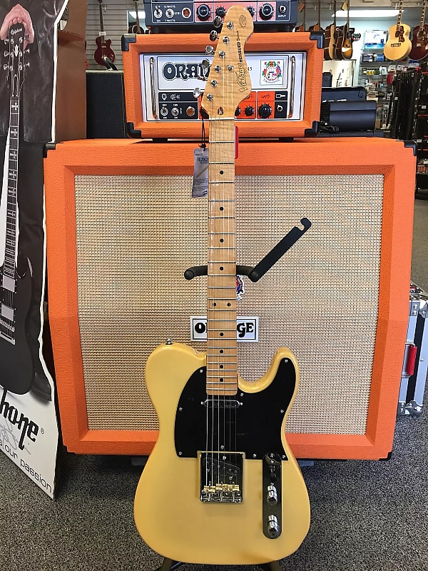 Vintage (by Fret King) V52 - 1952 Telecaster replica w Flame | Reverb