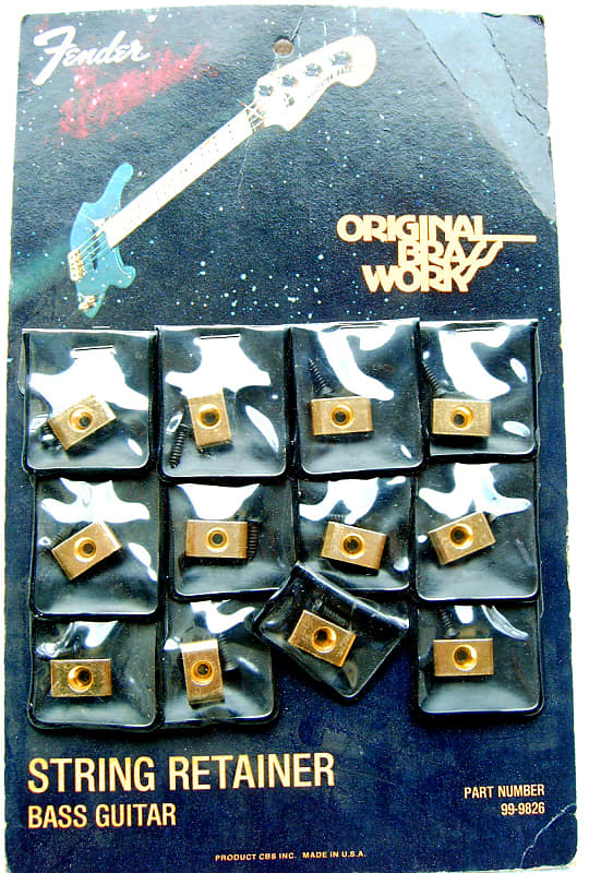 Fender Precision 12x String Tree (TRAY) - massive brass - | Reverb UK