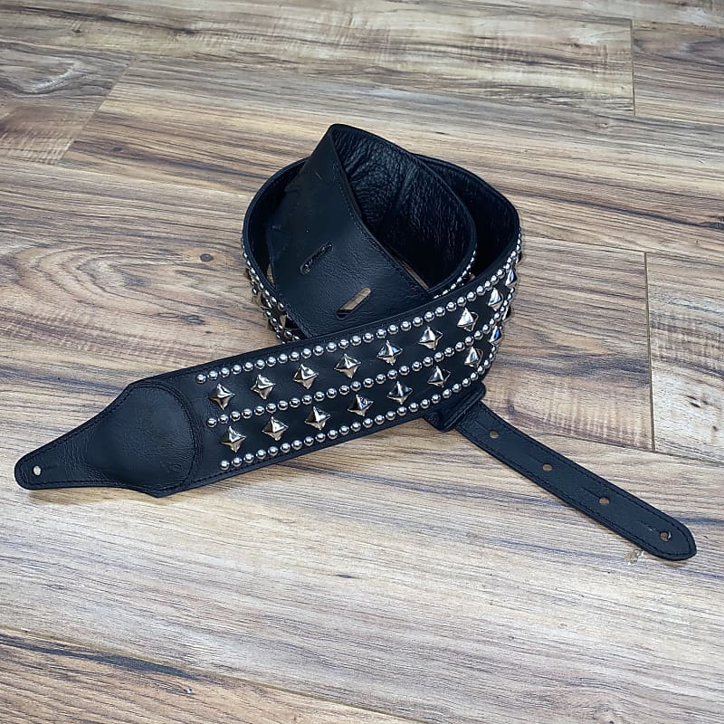 Carlino Rock Bottom Strap 2021 Black and Chrome | Reverb UK