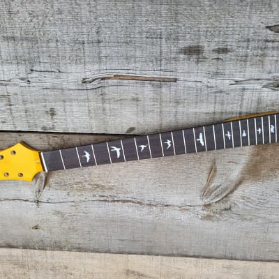 3X3 FLAME MAPLE SWANSONG ROSEWOOD ELECTRIC GUITAR NECK | Reverb