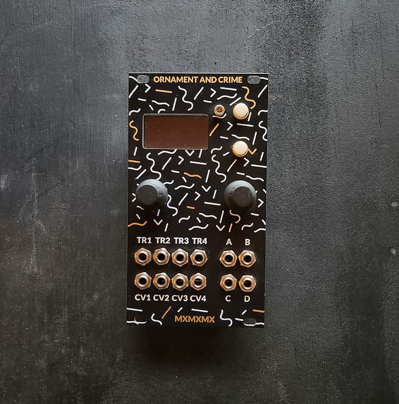 mxmxmx Ornament and Crime - Black & Gold Confetti | Reverb