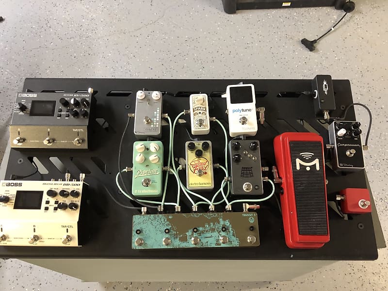 Voodoo Lab Dingbat Large Pedalboard with Case AND PEDAL POWER | Reverb