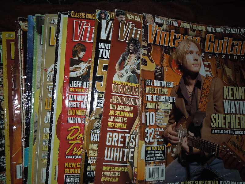 VINTAGE GUITAR magazine lot 2005--12 issues | Reverb