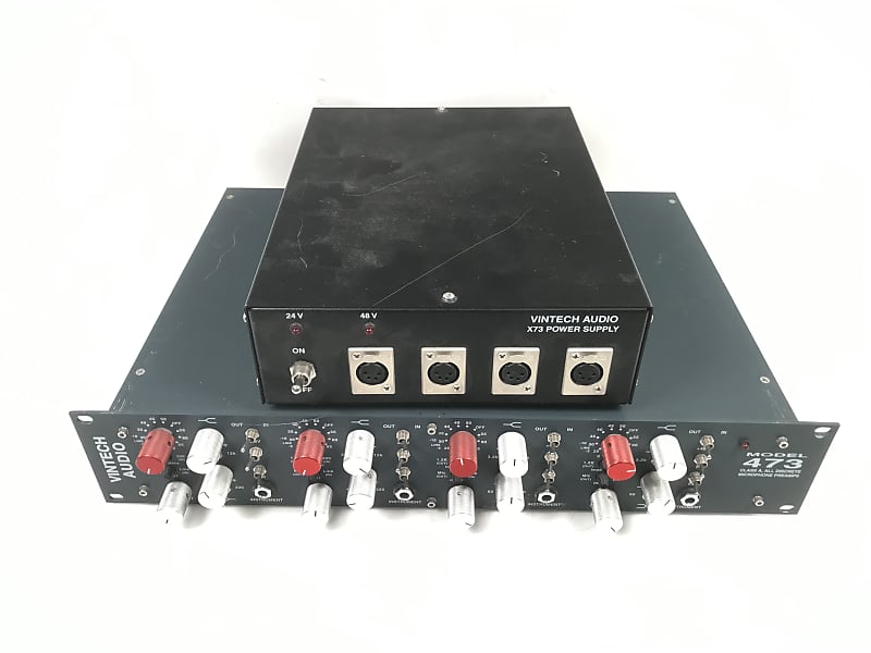Vintech Audio 473 4-Channel Mic Pre EQ w/ X73 Power supply | Reverb UK