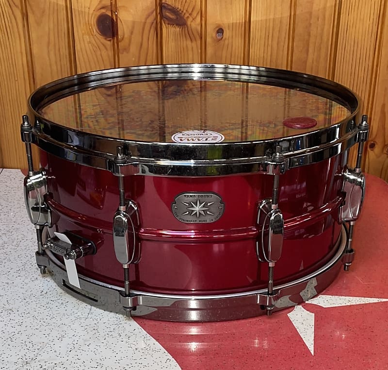 Tama Limited Edition Metalworks Ruby Red 14 x 6.5 Snare Drum! | Reverb