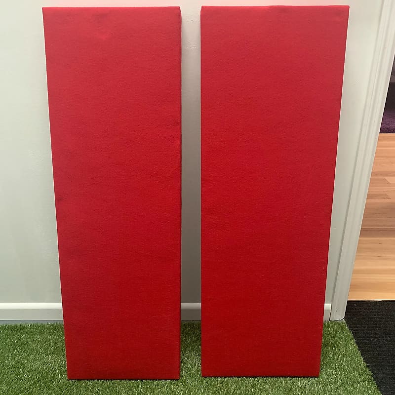 Acoustic Sound panels Red (2 Pack) | Reverb