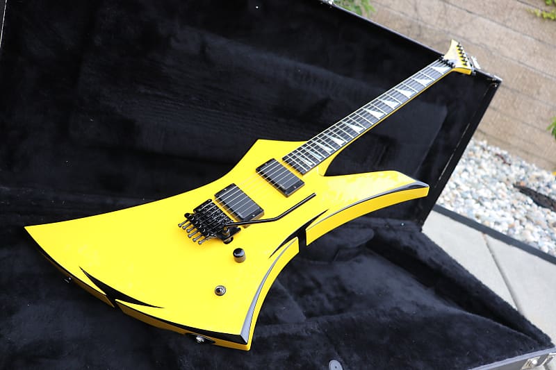 Jackson Kelly Extreme Custom Shop Black/Yellow | Reverb
