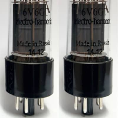 Electro-Harmonix 6V6GT Matched Pair Tube Set | Reverb