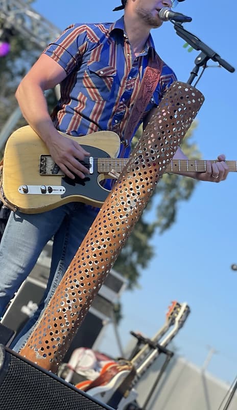 ZZ TOP!!! Custom “Rusty Semi Truck Patina” Mic Stand Prop | Reverb